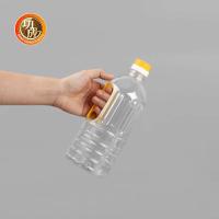 China Peanut Oil Plastic Condiment Bottles PET Transparent Plastic Soy Sauce Bottle for sale