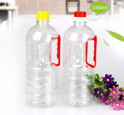 China PET Edible Oil Soy Sauce Plastic Bottle With Handle OEM ODM for sale