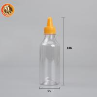 China Leak Proof Plastic Squeeze Sauce Bottle PET Tomato Ketchup Squeeze Bottle for sale