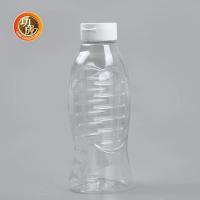 China PET Plastic Squeeze Sauce Bottles With Lid Flip Top Food Grade for sale