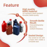 China Empty HDPE 1L Motor Oil Jugs Plastic Petrol Bottle Leakage Proof for sale
