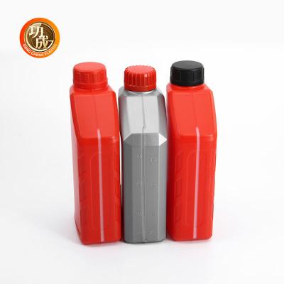 China HDPE Engine Oil Empty Bottle Red Blue Gasoline Fuel Bottle for sale