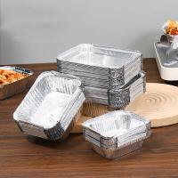China 130ml 350ml Customize Packing Boxes Aluminum Foil Take Out Containers for sale