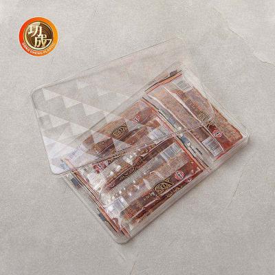 China Rectangular Food Customize Packing Boxes PET Biscuits Candy Storage Box for sale