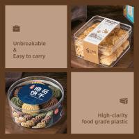 China Dessert Cake Customize Packing Boxes Transparent PET Square Food Packaging Boxes for sale