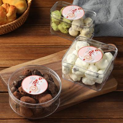 China Dessert Cake Customize Packing Boxes Transparent PET Square Food Packaging Boxes for sale
