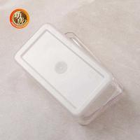China Transparent PET Square Plastic Storage Jars 660Ml Plastic Food Container With Lids for sale