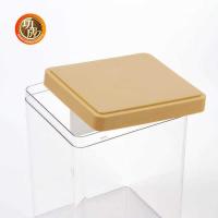 China Plastic PET Customize Packing Boxes Nuts Food Containers With Lids 1380ml for sale