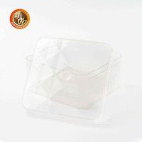 China 600ml 810ml Customize Packing Boxes Transparent Rectangular PET Food Box for sale