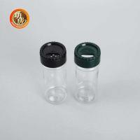 China Screw Cap Plastic Spice Bottles Empty Pepper Seasoning Plastic Shaker Jars for sale
