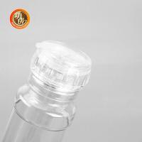 China Custom Transparent Plastic Spice Bottles Condiment Shaker Jars 250ml 500ml for sale