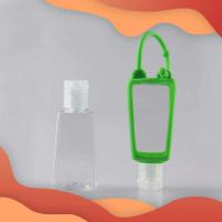 China Mini Cute Travel Portable Plastic Sanitizer Bottle With Cartoon Silicone Holder for sale
