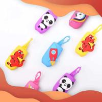 China 30ML Custom Pocket Plastic Sanitizer Bottle Hand Sanitizer Bottle Keychain for sale