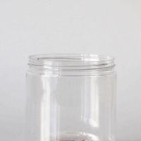 China Custom PET Food Plastic Wide Mouth Jars With Lids 410ml for sale