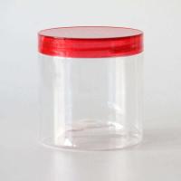 China Custom PET Food Plastic Wide Mouth Jars With Lids 410ml for sale