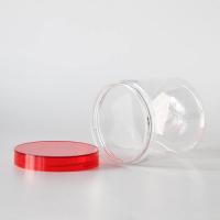China Wide Mouth Plastic Candy Cookie Jar Custom Pet Tea Jar With Lids for sale