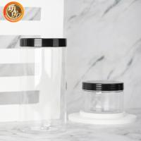 China Chemical Resistanc Clear Wide Mouth Plastic Pet Jar With Lids Sugar Packaging for sale