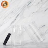 China Chemical Resistanc Clear Wide Mouth Plastic Pet Jar With Lids Sugar Packaging for sale