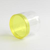 China PET 100 Caliber Candy Cookie Jar Wide Mouth Clear Cookie Kitchen Food Jar for sale