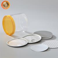 China PET 100 Caliber Candy Cookie Jar Wide Mouth Clear Cookie Kitchen Food Jar for sale