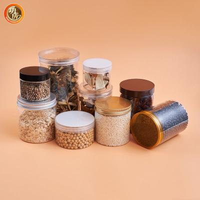 China 1500ml Wide Mouth Large Round Clear Plastic Jar For Food 100 Caliber for sale