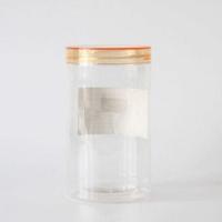 China Custom Round Bottom Candy Cookie Jar  Wide Mouth PET Plastic Jar for sale