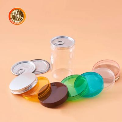 China Custom PET Plastic Jars Containers Transparent PET Plastic Jar With Lid CQC for sale