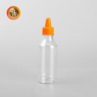 China Condiment Plastic Squeeze Sauce Bottle For Hot Stamping Surface Handling for sale