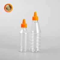 China Condiment Plastic Squeeze Sauce Bottle For Hot Stamping Surface Handling for sale