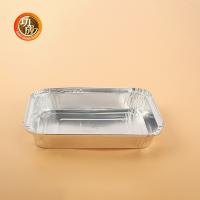 China Custom Logo Printed Food Package Boxes Rectangular Shape Silver Foil Lid By Sea/By Air/By Express for sale