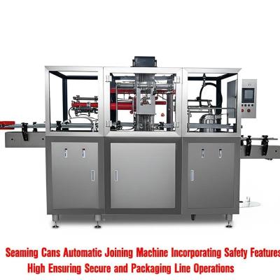 China Seaming Cans Automatic Joining Machine Incorporating Safety Features High Ensuring Secure and Packaging Line Operations for sale