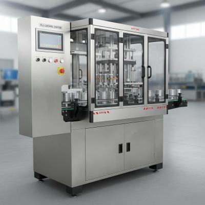 China PLC Control Automatic Seamer Machine Designed with Black and White Controls and Safety Guards Enhancing Packaging Safety for sale