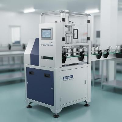 China Powerconsumption 1.5 KW Automatic Seamer Machine Electric Seam No Leakage Suitable for Beverage Can Sealing Applications for sale
