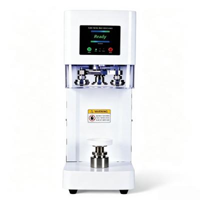 China Compact Benchtop Design, Space‑saving Automatic Intelligent Can Sealing Machine SM-1000RY 140W For 45-100mm PET Aluminum Cans for sale