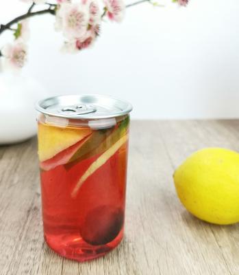 China 210ml Clear Reusable Soda Can Cylindrical Beverage Cans for sale