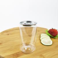 China 210ml Clear Empty Food Container Jars with Aluminum Easy Pull Cover for sale