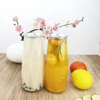 China Dry Goods Diamond Shape Disposable Drinking Bottles With Snap Lids for sale