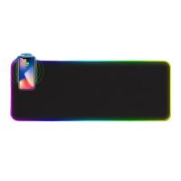China Electric Charger Multifunction Desktop Gaming Computer Custom Logo Waterproof Wireless Charging Mouse Pad 12V/1.25A for sale