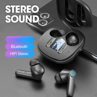 China V5.2 Bluetooth Version Stereo Waterproof Gaming Sport Earphone with Digital Display In-Ear BT Headphones and Wireless Earbuds for sale