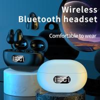 China Waterproof Standard IPX-6 TWS BT 5.3 Earphone Touch Control and Battery Indicator Digital Display for LED Wireless Headphone for sale