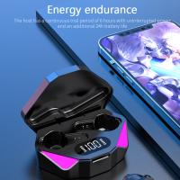 China NO Touch Screen Waterproof Sport Wireless Earphones TWS Wireless BT Game Earbuds with LED Display and Stereo Sound for sale