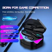 China NO Touch Screen Waterproof Sport Wireless Earphones TWS Wireless BT Game Earbuds with LED Display and Stereo Sound for sale