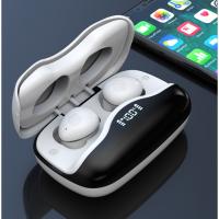 China Waterproof Earbuds Led Display Headset Tws Sports Earphone Bt Headset Wireless Earphone with Digital Display and In Ear for sale