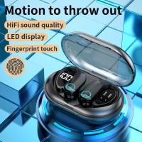 China Waterproof Wireless Earbuds Stereo Bluetooth Headphone with Digital Display Travel Battery Indicator Wireless BT Earphone for sale