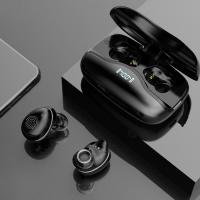 China Wireless Connection Waterproof Noise Cancelling BT Streaming Stereo Headphone Earphone with 300 mah Charging Case Battery for sale
