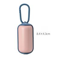China Customizable Portable Eco Friendly Biodegradable Pet Waste Poop Bag Roll Dispenser Dog Poop Bag Holder for sale