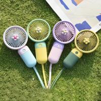 China Wholesale Outdoor Travel LED Light Small Hand Hold Pocket Fan Rechargeable Electric USB Handheld Fan Portable Mini Fans for sale