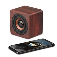 China NO Display Screen Vintage Classic Wireless Wooden Speaker Strong Compatibility Portable Mini Retro Wood Bluetooth Speaker for sale