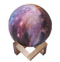 China Design Wireless Speaker With Remote Controller Plastic Cabinet Material Muti-Colors 3d Star Moon Light for Christmas Gift for sale