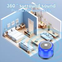 China New Arrival Portable Led Light Music Speaker True Wireless Stereo Outdoor Battery ABS Mini Bt Speaker for sale